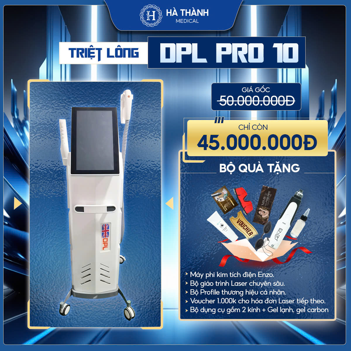 TRIỆT LÔNG DPL PRO 10 – HaThanh Medical